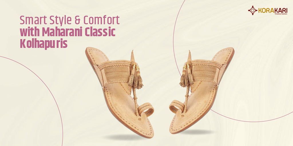 The Maharani Classic Ladies Kolhapuri Chappal | Handcrafted Elegance