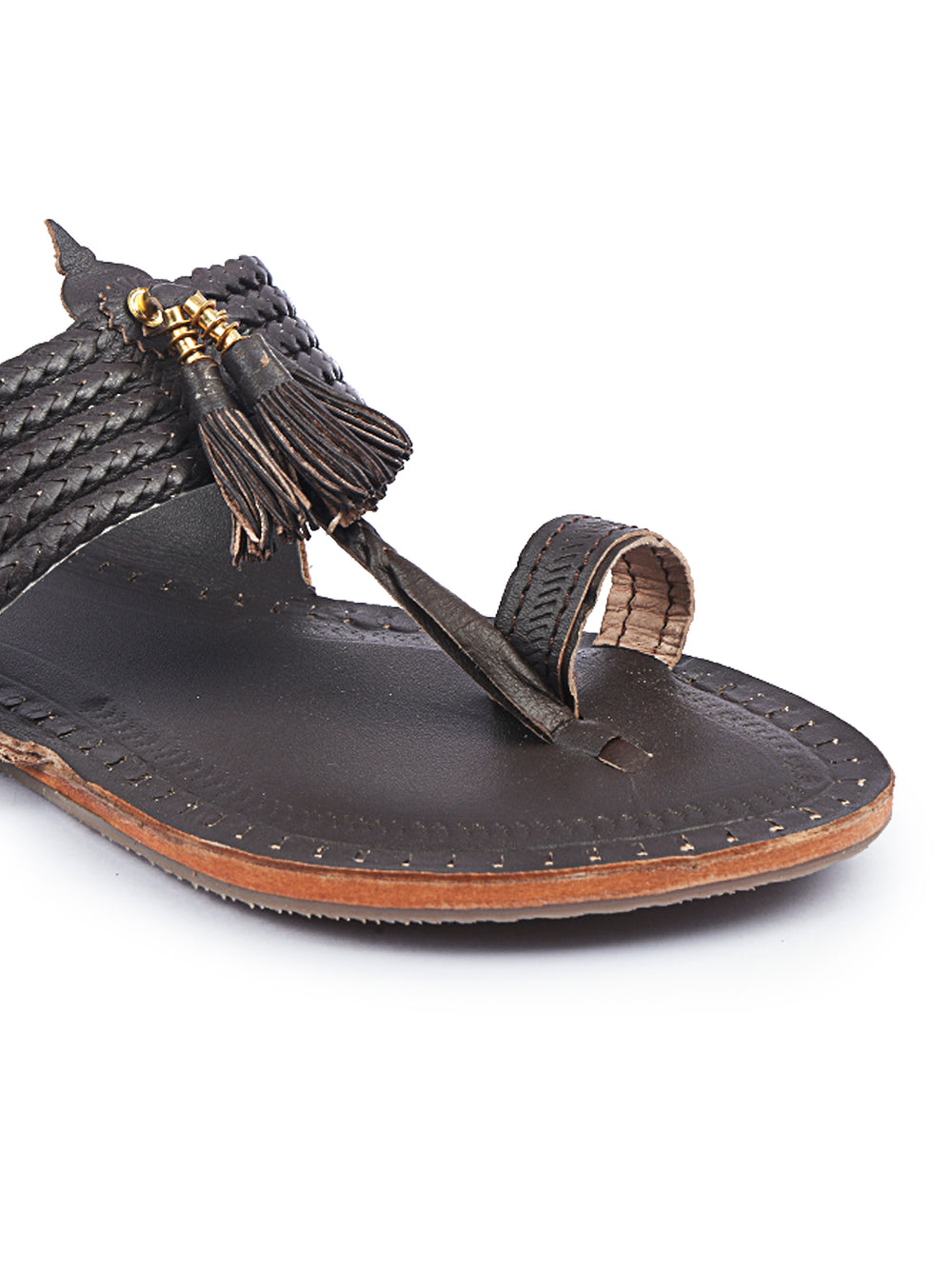 Elegant Browns Women's Kolhapuri Chappal | Handcrafted Comfort