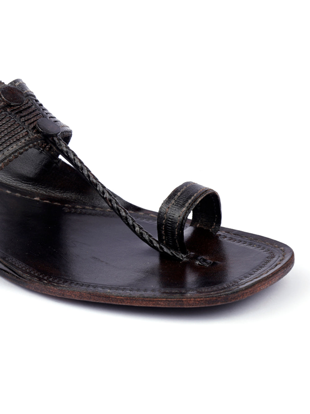 Flat Tip Elegance Kolhapuri Chappal for Men | Stylish Comfort
