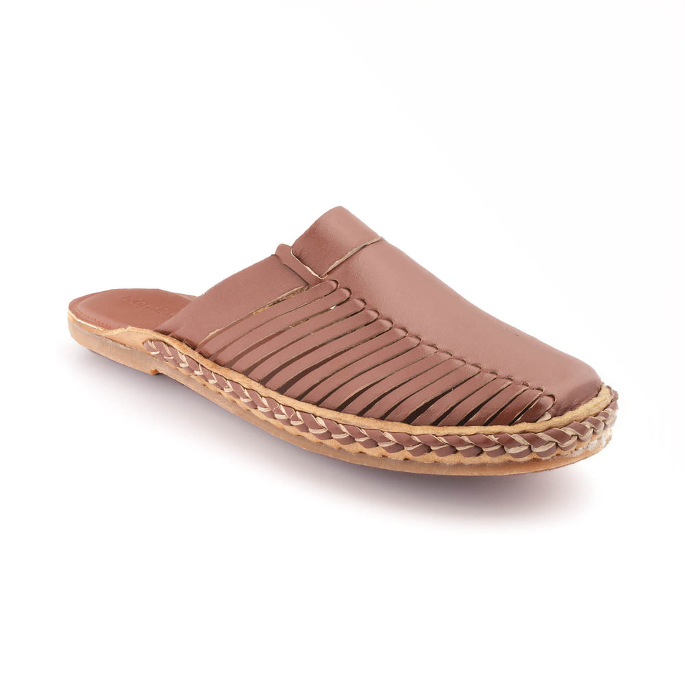 Brown Sherry Kolhapuri Shoes for Men | Handcrafted