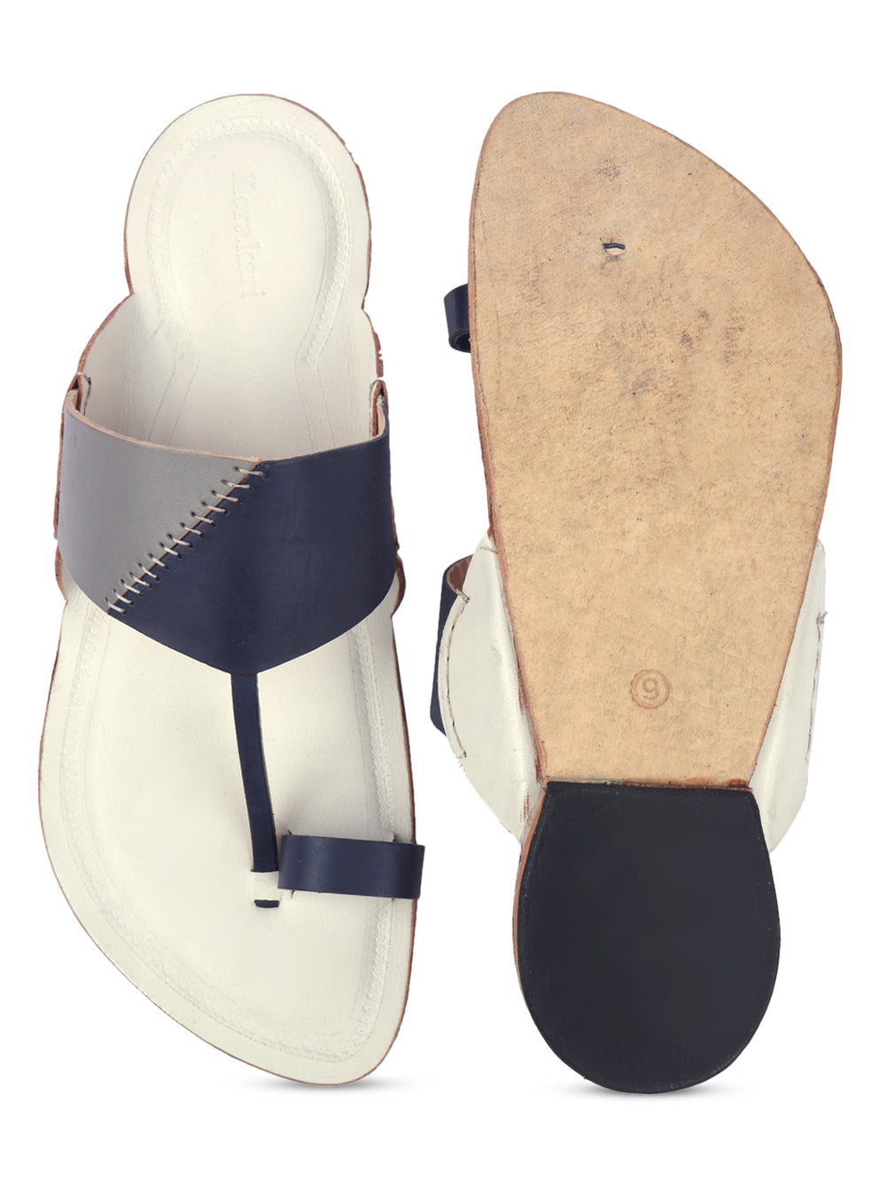 Kodachrome Kolhapuri Chappal for Men - Authentic Leather