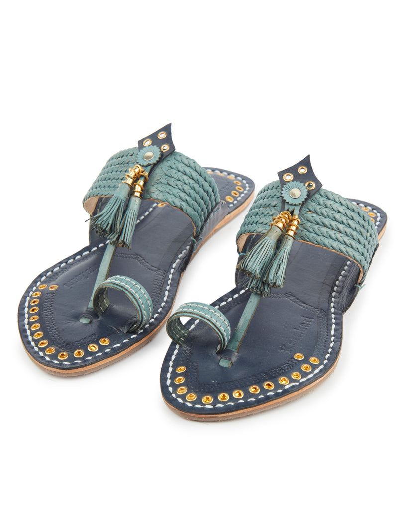 Blue Sky – Kolhapuri Bridal Chappals for Women