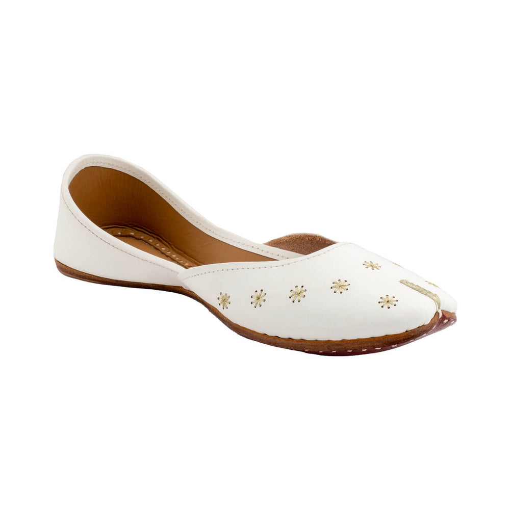 Vanilla -Jutti for Women | Handcrafted Ethnic Footwear