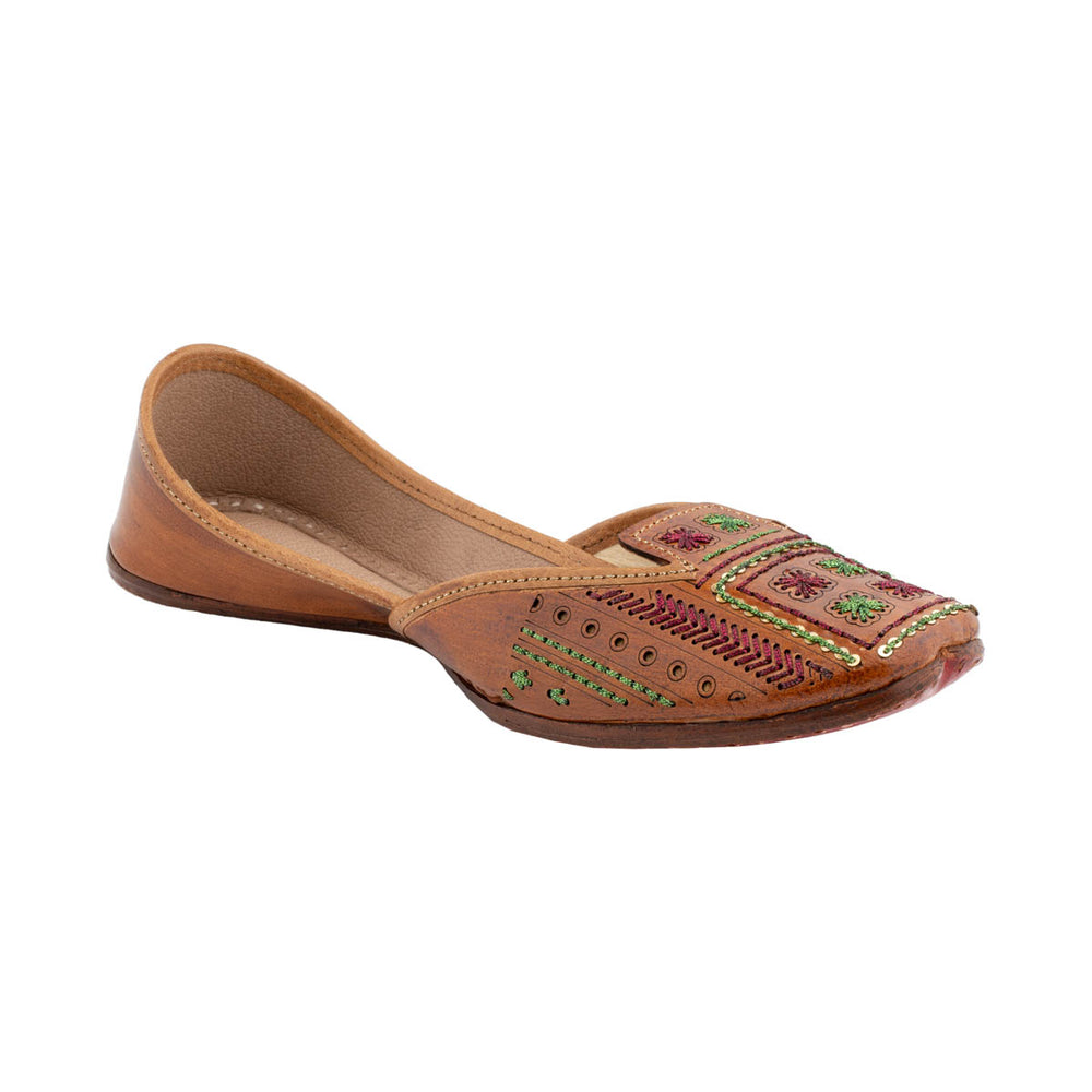 Artsy Tan - Jutti for Women | Stylish Handcrafted Footwear
