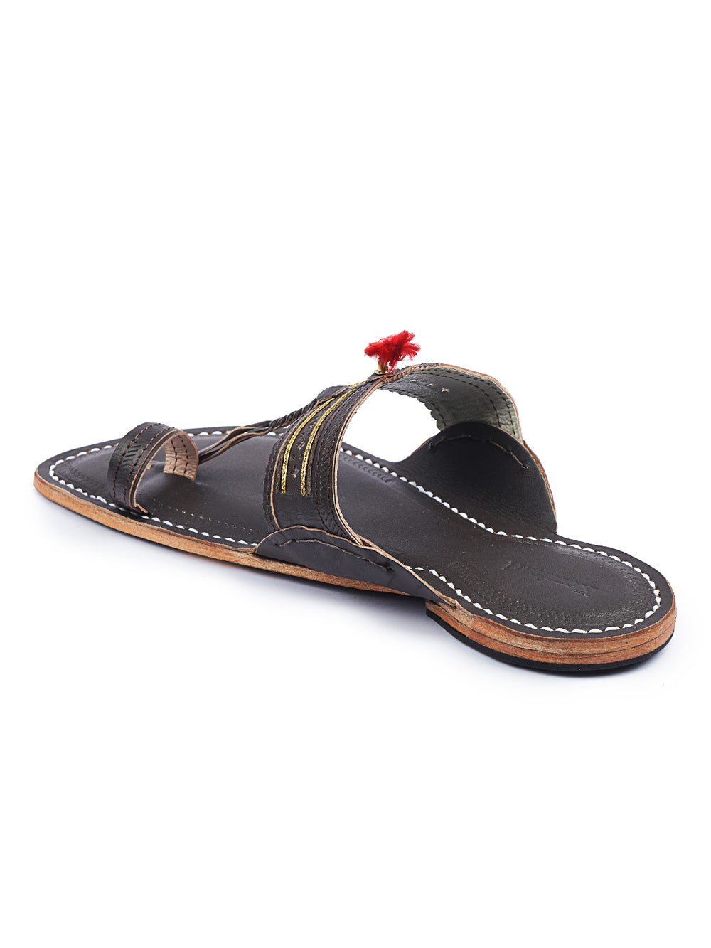 Elegant Brown Kolhapuri Chappal for Men | Handcrafted Footwear