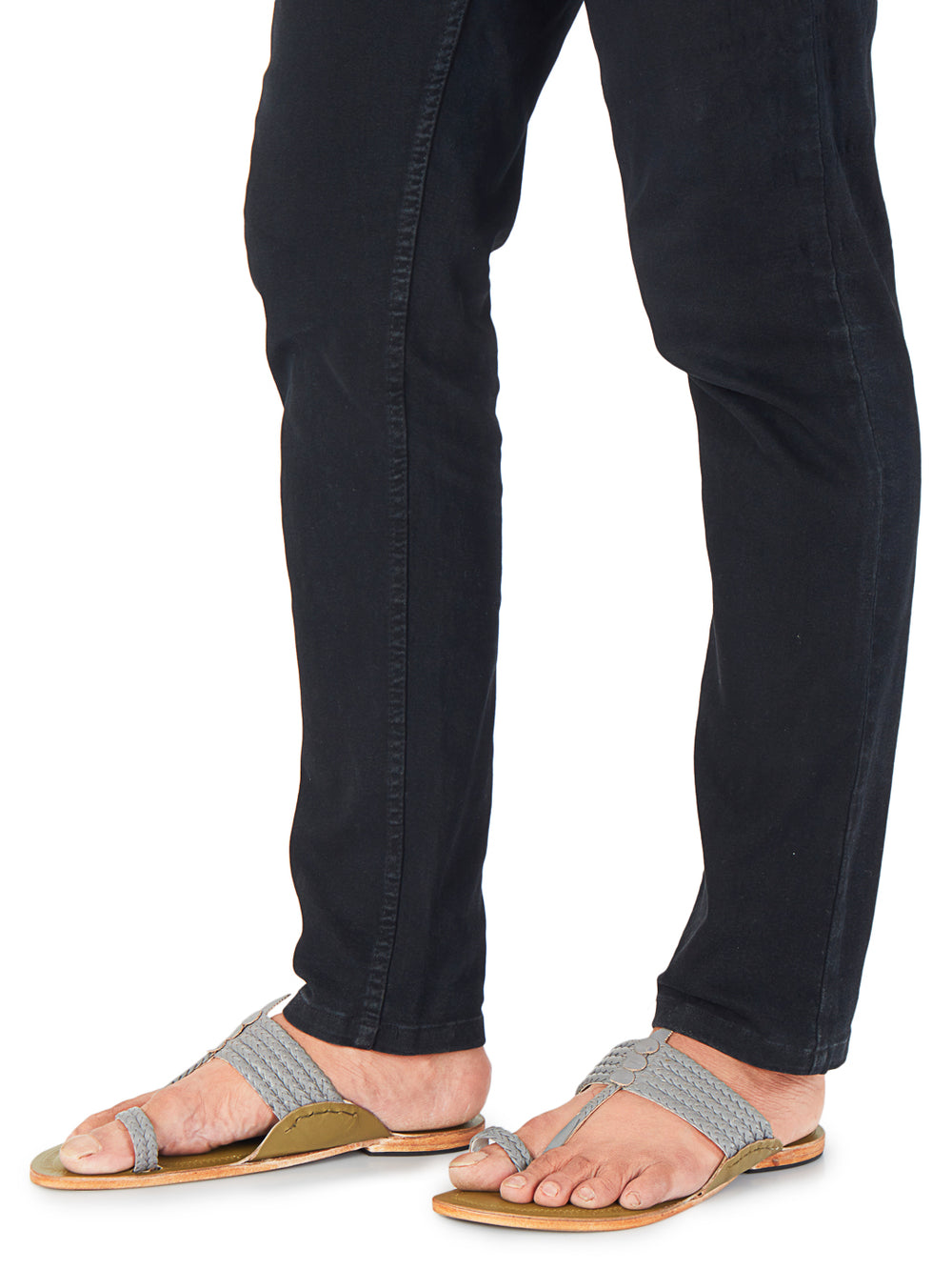 Modern Six Braids Men's Kolhapuri Chappal