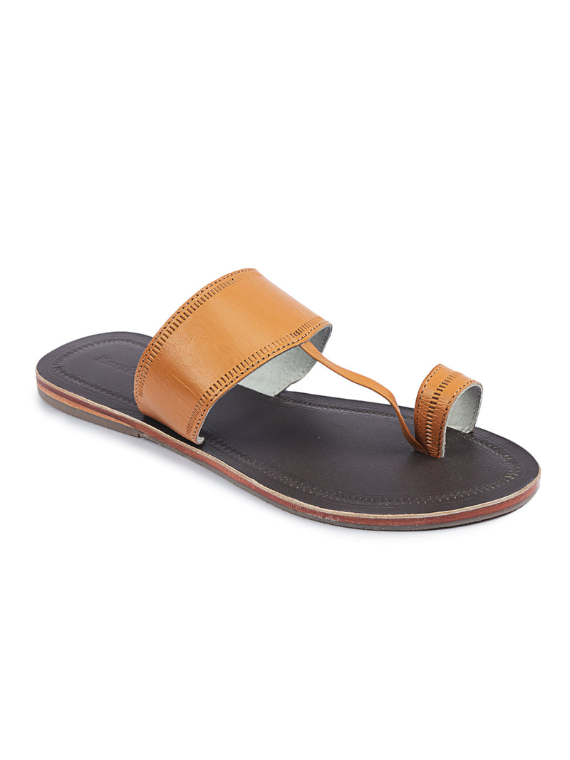 Regular Two Tone Men's Kolhapuri Chappal