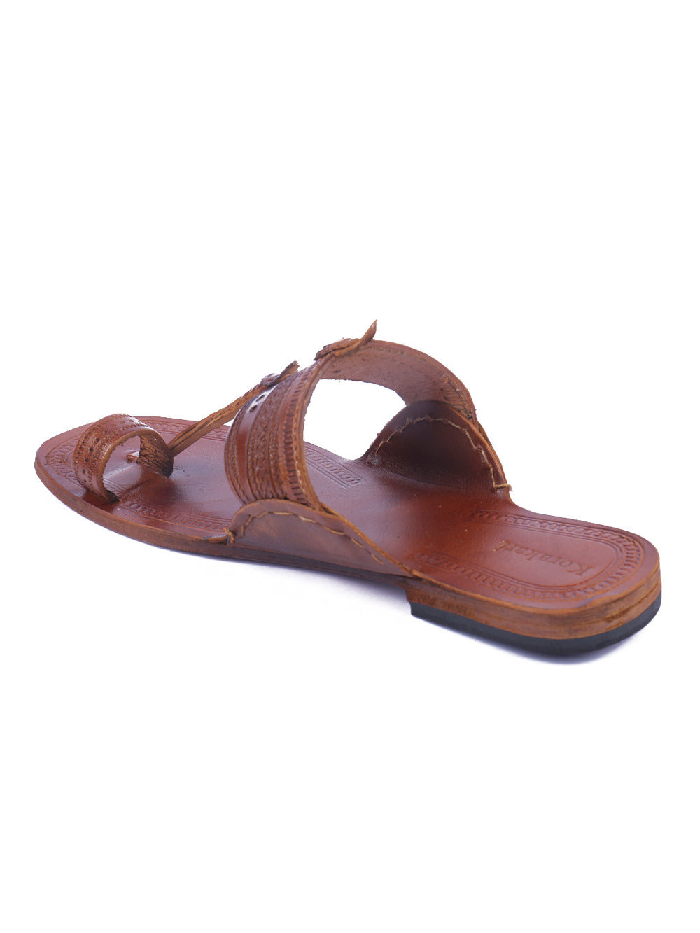 Soothing Tan Women’s Kolhapuri Chappal | Korakari