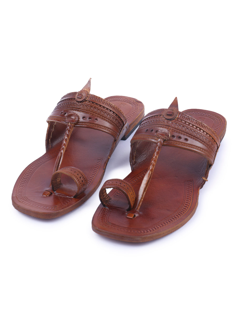 Soothing Tan Women’s Kolhapuri Chappal | Korakari