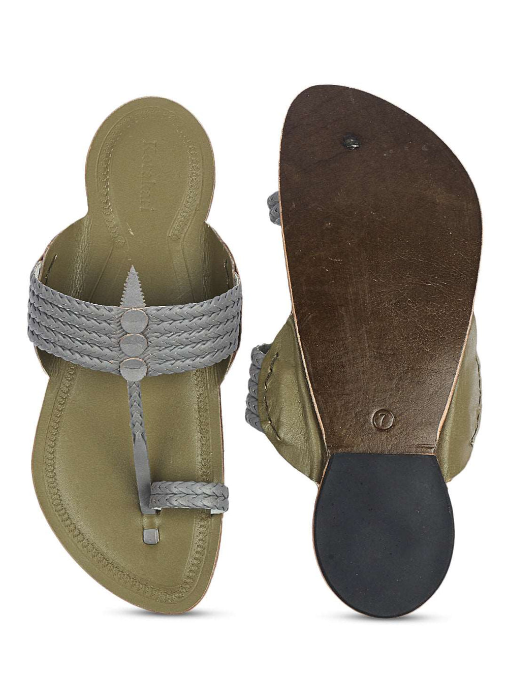 Modern Six Braids Men's Kolhapuri Chappal