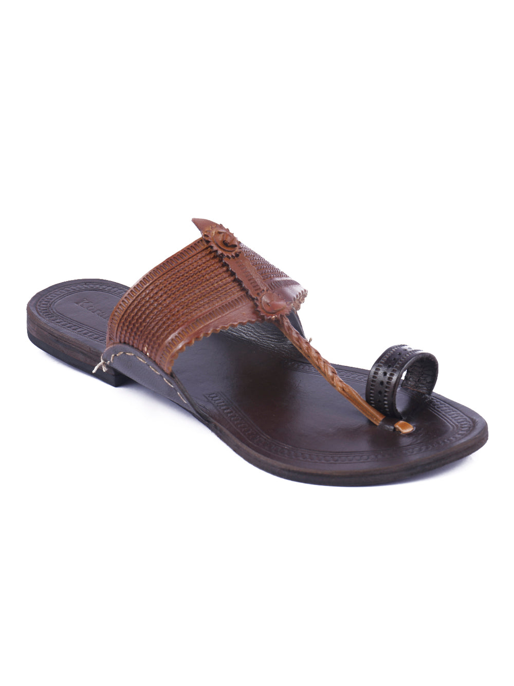 Dual Tone Kolhapuri Chappals for Women | Comfort & Style